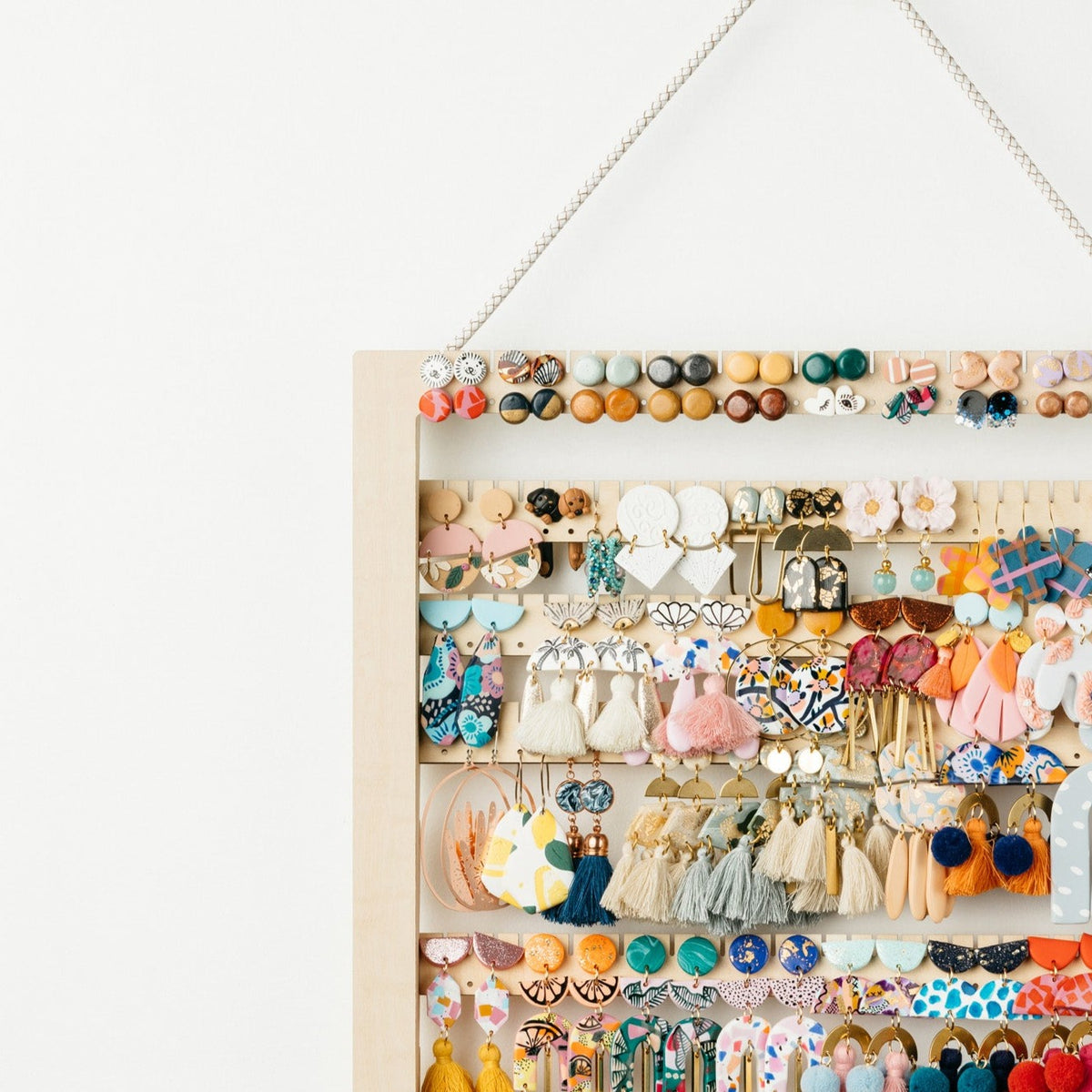 Hanging Adjustable Earring Holder – Fits All Earring Styles